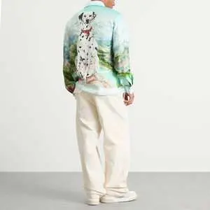 Casablanca Classic Long Sleeve Patterned Silk Shirt