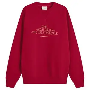 Drole De Monsieur The Best Club Script Logo Sweatshirt
