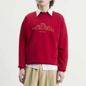 Drole De Monsieur The Best Club Script Logo Sweatshirt