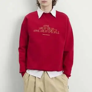 Drole De Monsieur The Best Club Script Logo Sweatshirt