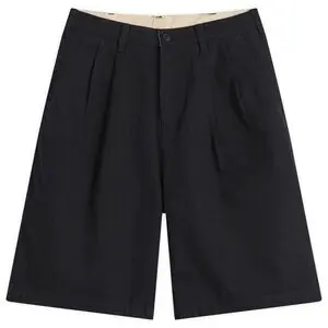 BUTTER GOODS Pleated Shorts - Washed Black