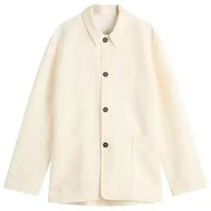 Studio Nicholson Nopi Cotton Linen Shirt Jacket - Parchment