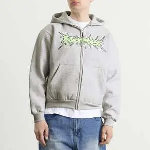 BUTTER GOODS Nail Logo Zip Hoodie