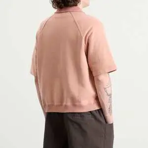 BOUND Snow Wash Jersey Half Zip Polo