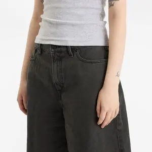 Good American Good Extreme Barrel Shorts
