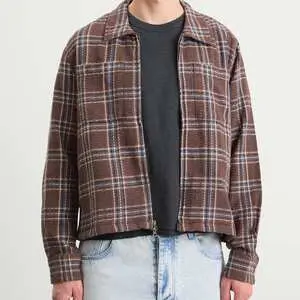 CORRIDOR Venice Plaid Zip Shirt