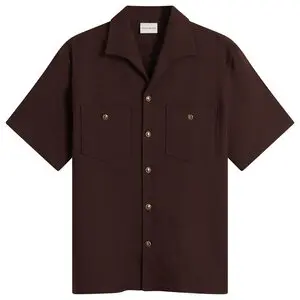 Drole De Monsieur Viscose Pocket Shirt - Brown