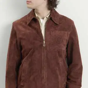 Drole De Monsieur D Mirror Zipped Leather Jacket