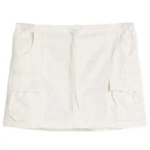 Good American Twill Mini Skirt - Cloud White