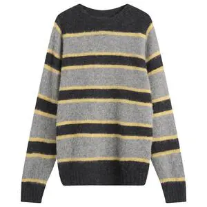 HOWLIN BY MORRISON Howlin' Absolute Belter Stripe Jumper - Charcoal