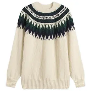 HOWLIN BY MORRISON Howlin' Magician In The Mountain Fair Isle Jumper - Ecru