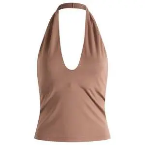SKIMS Smooth Layers Halter Top - Nutmeg