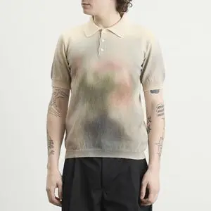 MAISON MARGIELA Knitted Cotton Polo Shirt