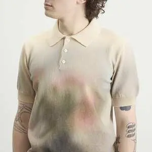 MAISON MARGIELA Knitted Cotton Polo Shirt
