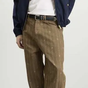 Drole De Monsieur Monogram Baggy Jeans