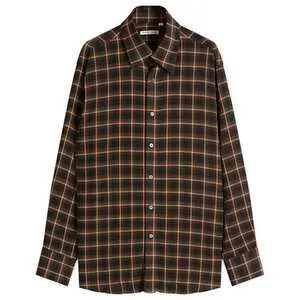 CARTER YOUNG Plaid Business Shirt - Brown Check