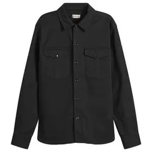 Moncler Cotton Gaberdine Over Shirt - Black