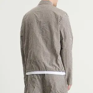 Moncler Checked Zip Up Shirt Jacket