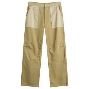 MAISON MARGIELA Cotton Contrast Workwear Pant - Khaki