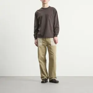 MAISON MARGIELA Cotton Contrast Workwear Trousers