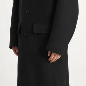 Dries Van Noten Wool Twill Overcoat
