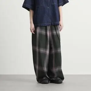 Needles H.d Rayon Plaid Pants