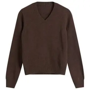 MAISON MARGIELA V-neck Knitted Jumper - Brown