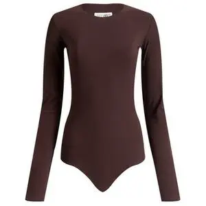 MAISON MARGIELA Long Sleeve Bodysuit - Brown