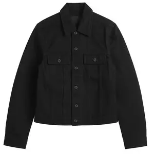 Rick Owens Denim Trucker Jacket - Black