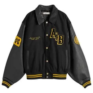 ABOUT:BLANK Letterman Jacket - Black