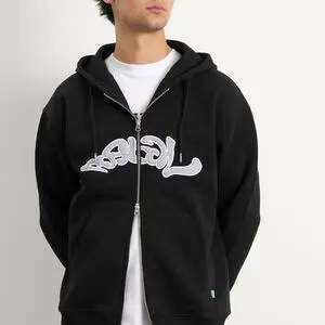 POSTAL Trip Applique Zip Hoodie