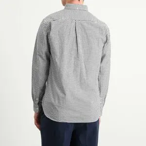 BEAMS Button Down Gingham Oxford Shirt