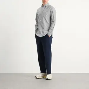 BEAMS Button Down Gingham Oxford Shirt