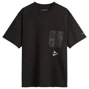 AND WANDER End. X Print Pocket T-shirt - Black