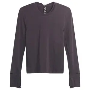 BANDIT Wool Long Sleeve Seamless Crewneck - Shadow