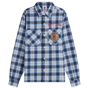 ICECREAM Mascot Check Shirt - Blue Check