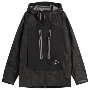 AND WANDER End. X Nylon Print Jacket - Charcoal