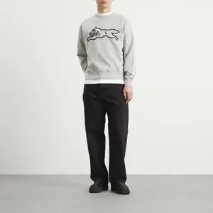 ICECREAM Spray Paint Running Dog Crewneck Sweatshirt