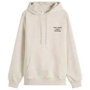 Drole De Monsieur Not From Paris Madame Slogan Hoodie - Mastic