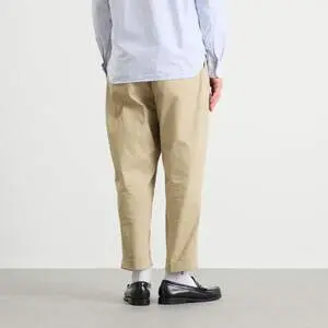 BEAMS 2 Pleat Chino - Khaki
