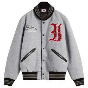 ICECREAM Mascot Varsity Jacket - Grey