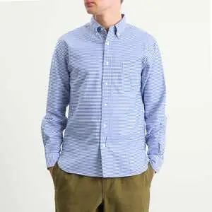 BEAMS Button Down Gingham Oxford Shirt