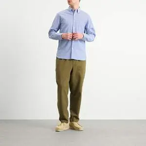 BEAMS Button Down Gingham Oxford Shirt