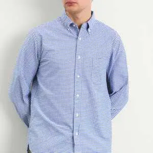 BEAMS Button Down Gingham Oxford Shirt