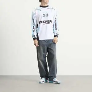 ICECREAM Motorcycle" Long Sleeve T-shirt