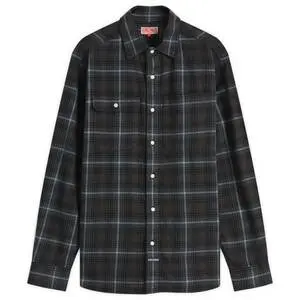 DUBBLEWARE Heritage Check Work Shirt - Brown
