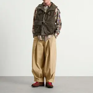 ANGLAN Unbalance Long Tuck Balloon Pants