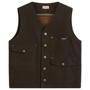 DUBBLEWARE Bradford Multi Pocket Field Vest - Olive