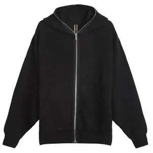 Rick Owens Alpaca Gimp Hoodie In | Size: | 100% Cotton | End Clothing - Black