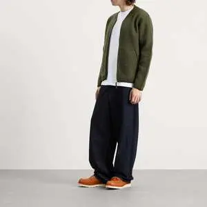 Universal Works Wool Fleece Zip Bomber Jacket